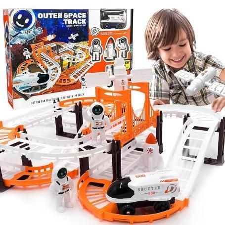 Astronaut Spaceship Track Set - Outer Space Toy Set for Kids – My Store